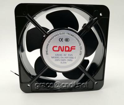 China CNDF industrial exhaust fan 150x150x51mm 220/240VAc 0.25A 0.22A  40W  2600rpm  2800rpm ac cooling fan TA15051HSL-2 for sale