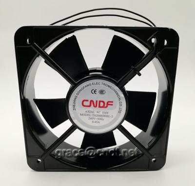 China CNDF industrial ventilation fan 200x200x60mm cooling fan with high speed 2600rpm high air flow 285cfm exhaust fan for sale