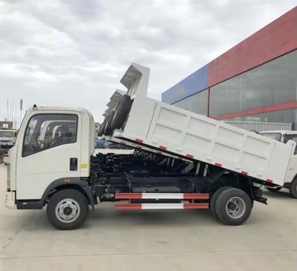 Quality Small Sinotruk Howo Dump Truck 3-4tons Lorry Cargo Truck Euro 3 Single Seat Rows for sale
