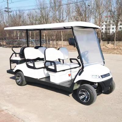 China Left Hand Drive Electric Golf Buggy Lithium Battery Operated Golf Carts 2-10 Seats for sale