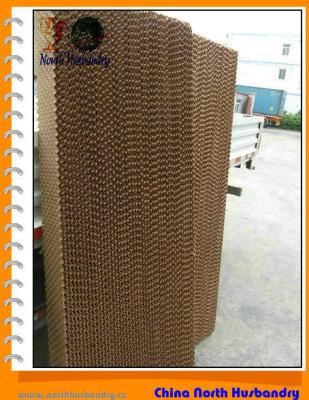 China 7090/5090 Brown color Evaporative Cooling Pad for poultry farm for sale