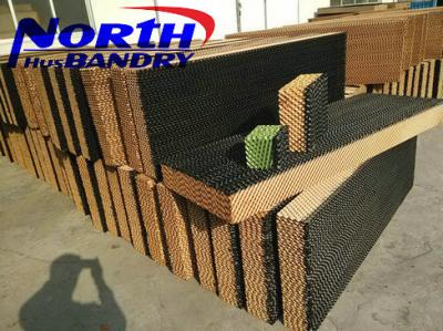 China High Strength Black Coated-single Side 7090 Evaporative Cooling Pad for Poultry House for sale
