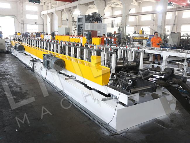 Automatic Hydraulic Punch Cast Iron Structure Cable Ladder Roll Forming Production Line