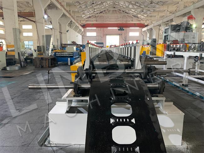 Automatic Hydraulic Punch Cast Iron Structure Cable Ladder Roll Forming Production Line