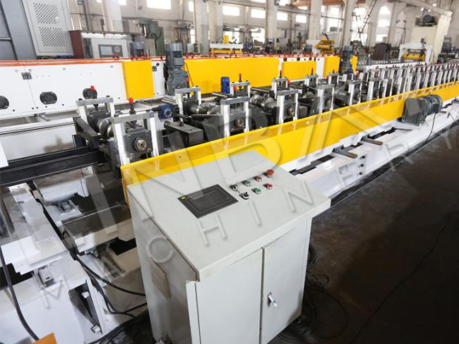 Cast Iron Structure Chain DriveAutomatic Perforated Cable Tray Roll Forming Machine