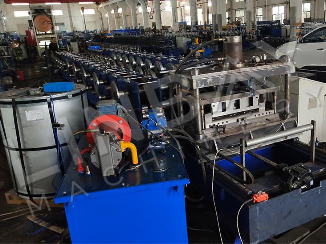 Cantilever Structure Perforated Cable Tray And Cover Roll Forming Machine With Flying Cut