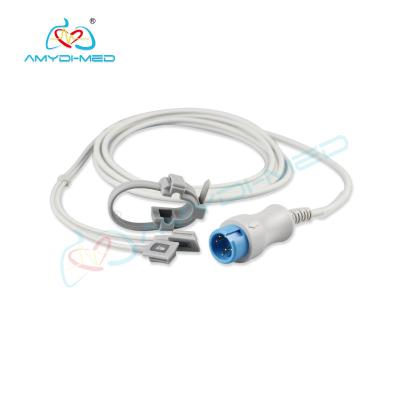 China Normal round 7pin T8 PM6800 machine Adult clip / Pediatric clip / Neonate wrap spo2 sensor for sale