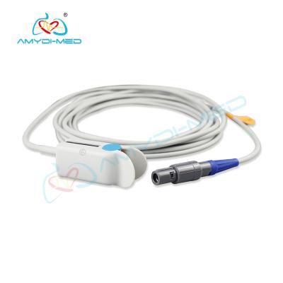China Reusable Mindray 9000 Original PM-6201 6 pin Adult finger clip Spo2 Sensor for sale