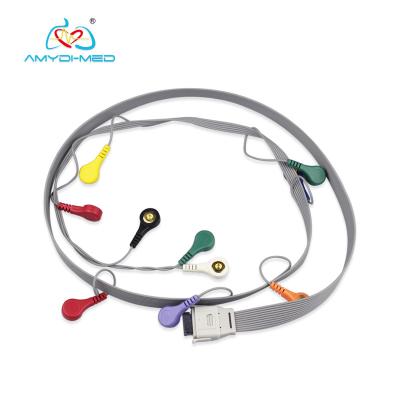China Snap ECG Cable With 10 Lead Leadwires For Patient Monitor IEC for sale
