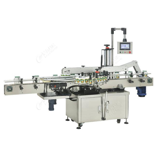 Double sided labeling machine
