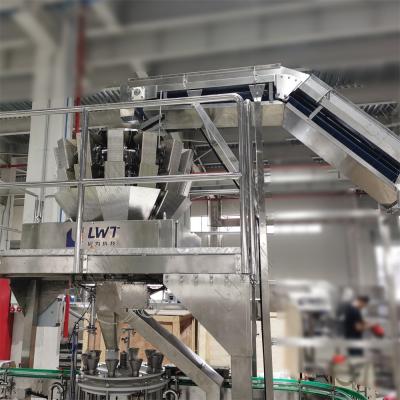 China Canned Chicken Multi-Head Scale Automatic Solid Filling Machine for sale