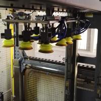 China Food Packaging Palletizing Line Machine Industrial Servo Cartesian Palletizer for sale
