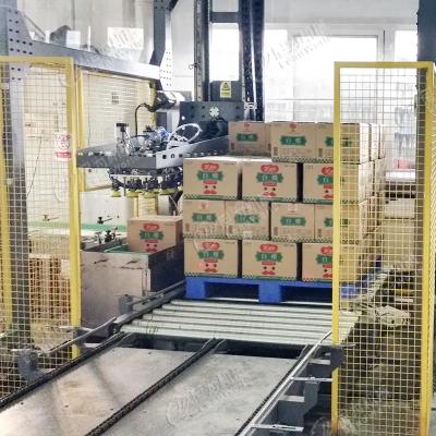 中国 LeadWorld 自動スタッキング パッキングライン パレット化機械 サーボ駆動 パレット化機 販売のため