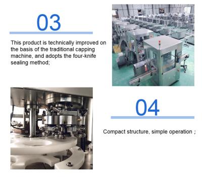 China OEM 380V Máquina de fecho automático de carne de porco enlatada eléctrica 75pcs/min à venda