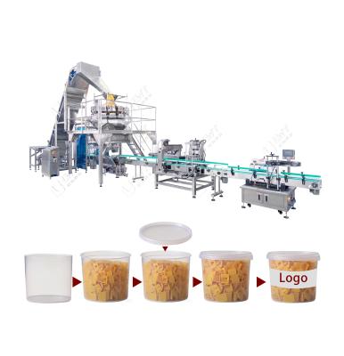 China 10L Drum Fully Automatic Filling Line for Plastic Parts - Auto Loading, Weighing, Capping for sale