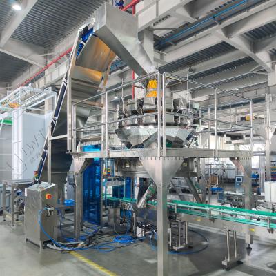 China 10L Drum Fully Automatic Filling Line for Plastic Parts - Auto Loading, Weighing, Capping for sale