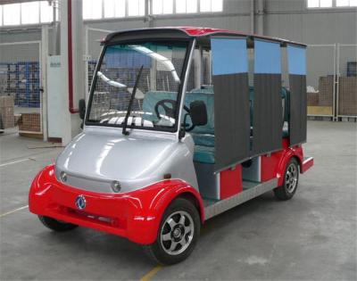 China Dongfeng Red Color Electric 6 Passenger Electric Car With DC Motor Eco Friendly for sale