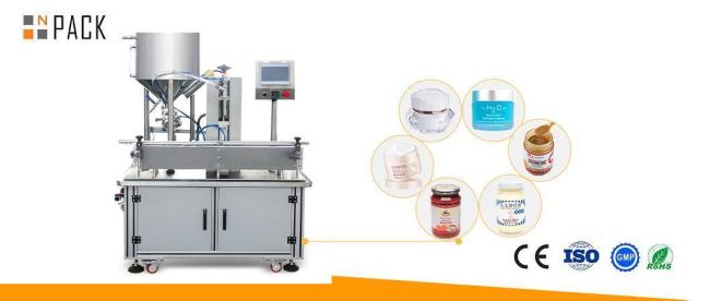 Npack Automatic Servo Motor Piston Hot Sauce Bottle Liquid Filling Machine with Mixer