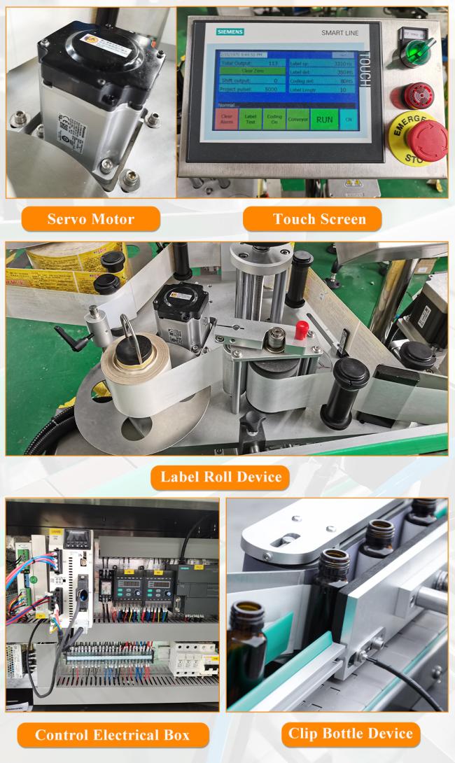 Npack Automatic Bottle Labeling Machine for Plastic Glass Round Winre Shampoo Bottle Cans