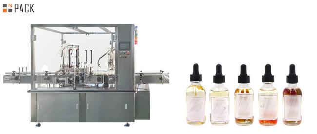 Npack Automatic Turntable Essential Oil Spray Bottle Dropper Bottle Filling Capping Machine
