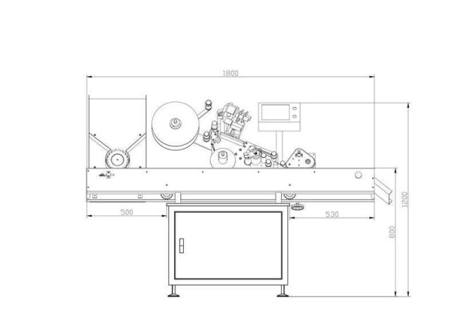 Npack Automatic High Precision Horizontal Vial Syrup Blood Test Tube Labeling Machine