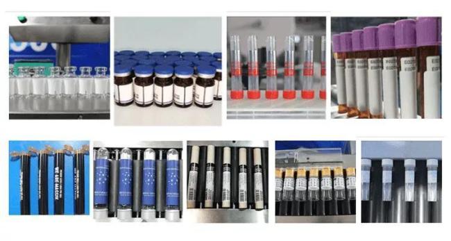 Npack Automatic High Precision Horizontal Vial Syrup Blood Test Tube Labeling Machine