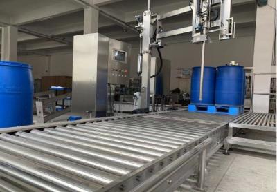 China Flexible Npack Automatic Weighing Type Oil  Filling Machine For 200L Drum And IBC for sale