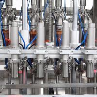China Linear Full Automatic Piston Pump Chocolate Spread Jar Filling Machine for sale