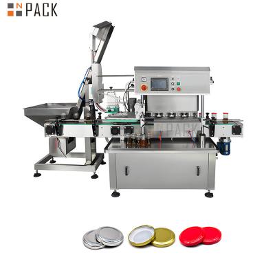 China Máquina automática de tapón de alta velocidad para botellas de vidrio con tapa metálica con tapa de vacío en venta