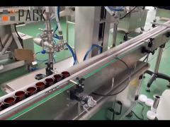 5g-50g Single Head Lobe Pump Lotion Glass Cream Cosmetic Jar Filling Machine