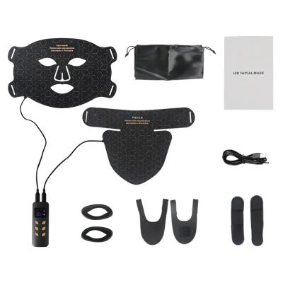 Cina Maschera di terapia con luce rossa in silicone 110 pezzi Maschera a luce rossa a LED in vendita