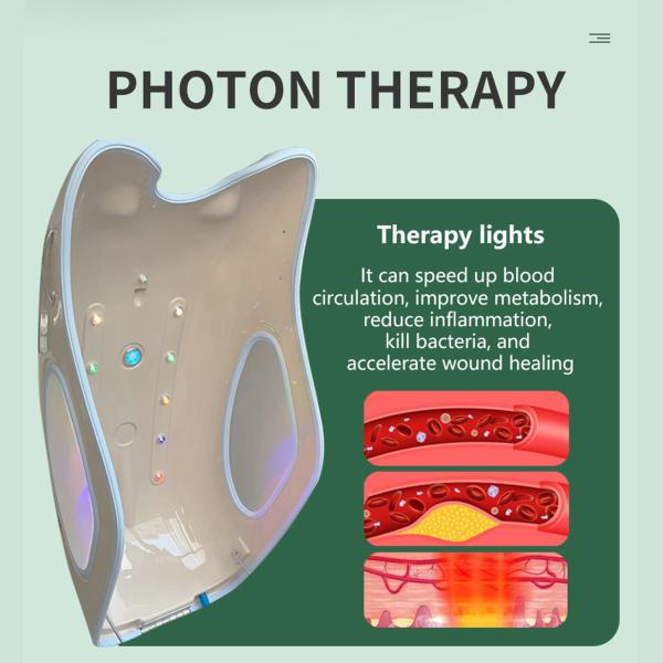 Quality Semi-reclining Creamy White Red Lights Infrared Spa Capsule with PEMF Function for sale