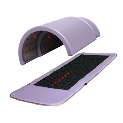China Three Heating Zone Germanium Sauna Dome with Red Photon Lights for Whole Body for sale