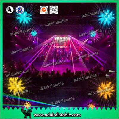 China Event Party Decoration Golden Silver 2M  Inflatable Star With LED Lighting for sale