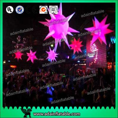 China 1.5m Diameter Inflatable Led Lighting Decoration Inflatable Star Decoratiom for sale