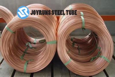 Cina BHG1 bobina rotonda stridente d'acciaio a basso tenore di carbonio d'acciaio a parete semplice della metropolitana 6*0.7MM ASTM A254 per il condensatore in vendita