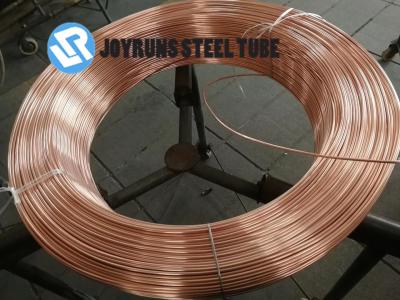 China Brazed Single Wall Steel Tube EN10305-1 DC04 Copper Coated Bundy Tube 4.76*0.55mm for sale