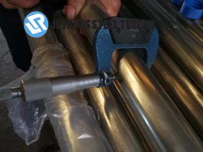 China 24mm*1mm Aluminium Brass Tubes ASTM B111 C68700 Cold Drawning Brass Seamless Tubes for sale