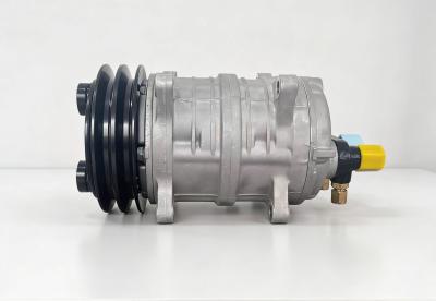 China Carrier 160 Swash Plate Hermetic Truck Refrigeration Compressor with Double Pulley Drive R404A R134A Compatibility and Durable Cast Aluminum Body for sale