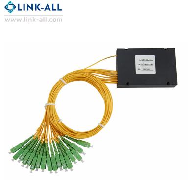 China 1x16 ABS Box Package fiber PLC Splitter module with SC/APC connector for sale