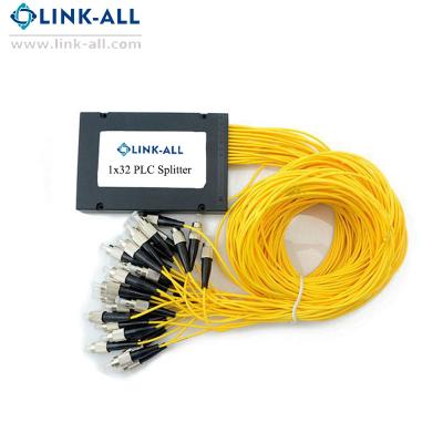 China 1x32 Fiber PLC Splitter module with ABS Type, G657A2, 1 meter pigtail for sale