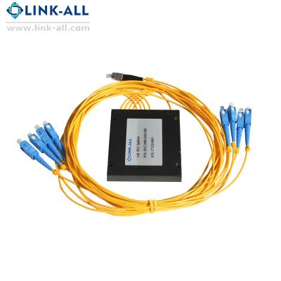 China 1X8 ABS Module Fiber Optic PLC Splitter with Sc/LC UPC connector for Gpon network for sale