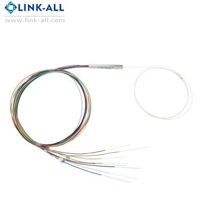 China 1x8 Mirco Bare Fiber Passive Optical PLC Splitter Without Connector for sale