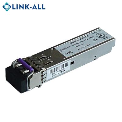 China 1.25G 1310nm single mode 20km fiber optical SFP transceiver module for sale