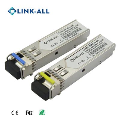 China 1.25G BIDI SFP Transceiver Module With LC Port 1310/1550nm 20KM for sale