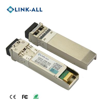 China Optical Transceiver 10G SFP+ 80KM Distance 1550NM Wavelength for sale