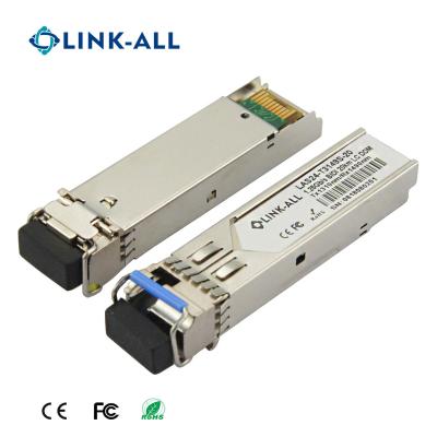 China 1.25G 1310NM/1490NM(1490NM/1310NM) Wavelength BIDI 40KM Transceiver With SC Connector for sale