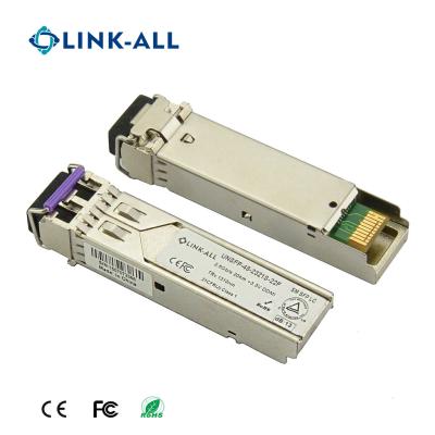 China 2.5G 1490NM/1550NM(1550NM/1490NM) Wavelength BIDI 80KM Transceiver With SC Connector for sale