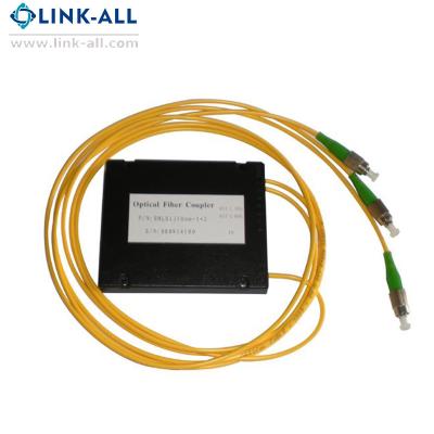 China 1X2/4/8/16/32/64 Optical Fiber PLC Splitters ABS Box Type with SC/APC connector for FTTH network for sale