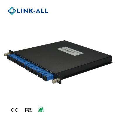 China Singlel Fiber Bi-Direction 4 Services 8 Wavelengths CWDM MUX/DEMUX With/Without Monitor Port for sale